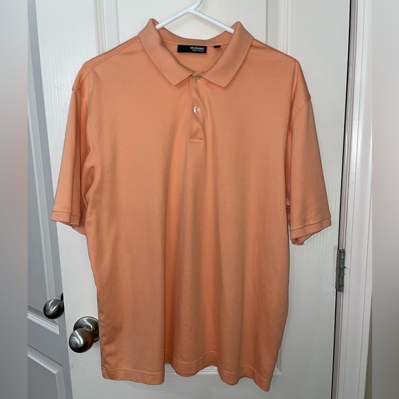 Murano | Shirts | Murano Liquid Luxury Super Soft Mens Polo Peach ...